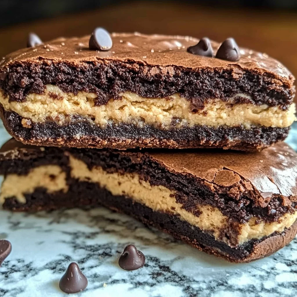 Brownie Cookie Dough Sandwich Cookies: An Amazing Irresistible Sweet ...